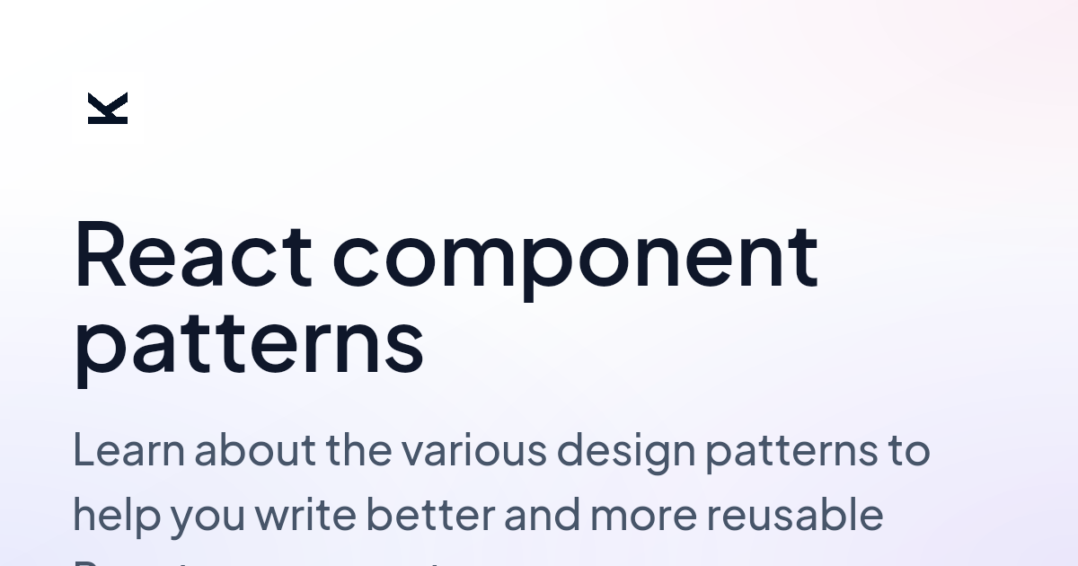 React component patterns • lik.ai