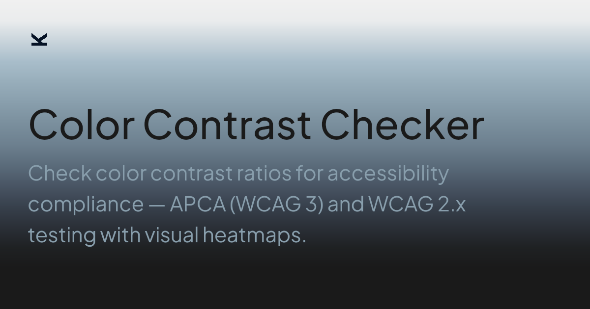 Color Contrast Checker • lik.ai